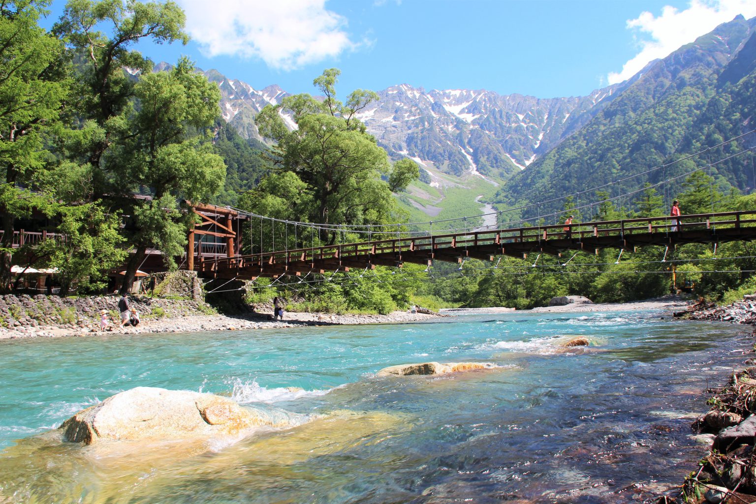 上高地の梓川と河童橋 - 上高地ネイチャーガイドFIVESENSE（ファイブセンス）
